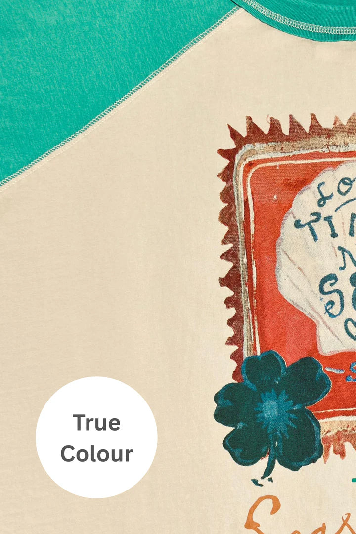 Sabbi The Long Time No Sea Raglan Tee | Green - Wanderlust Trading Co